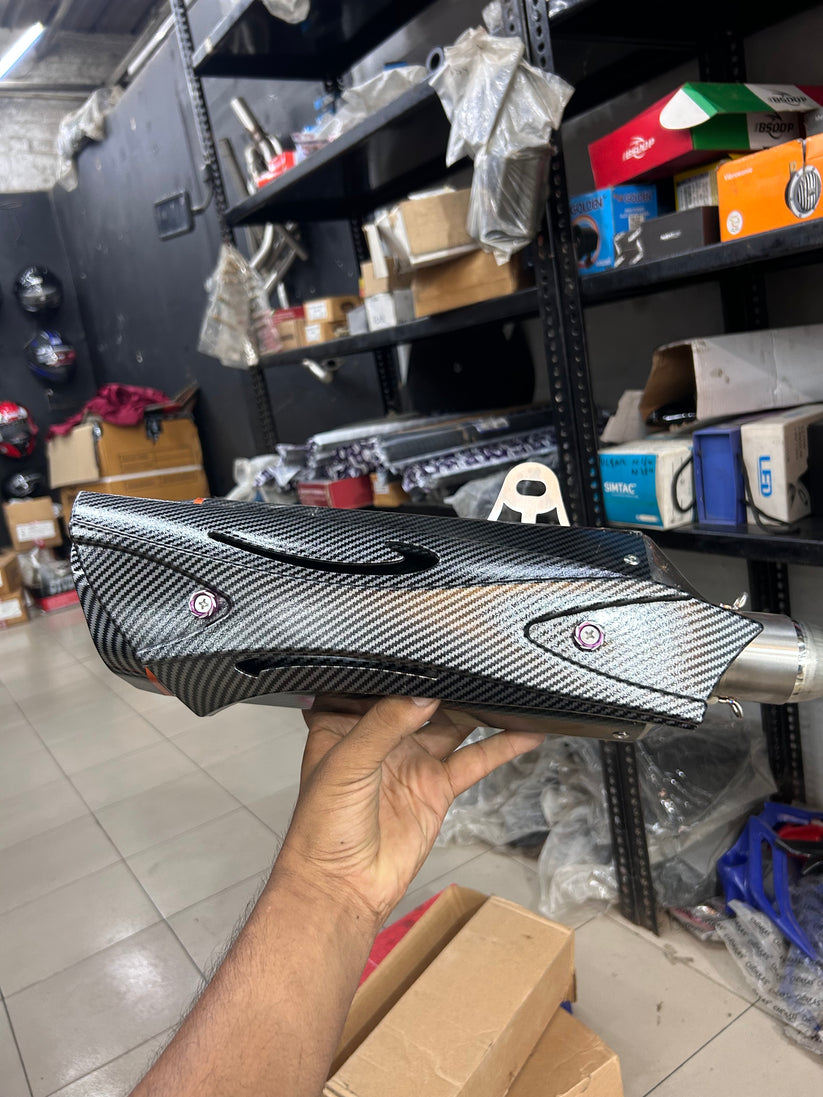 R9 Exhaust Slip-On & Full System w/ DB-Killer – Carbon Tip – UNDER THE HOOD