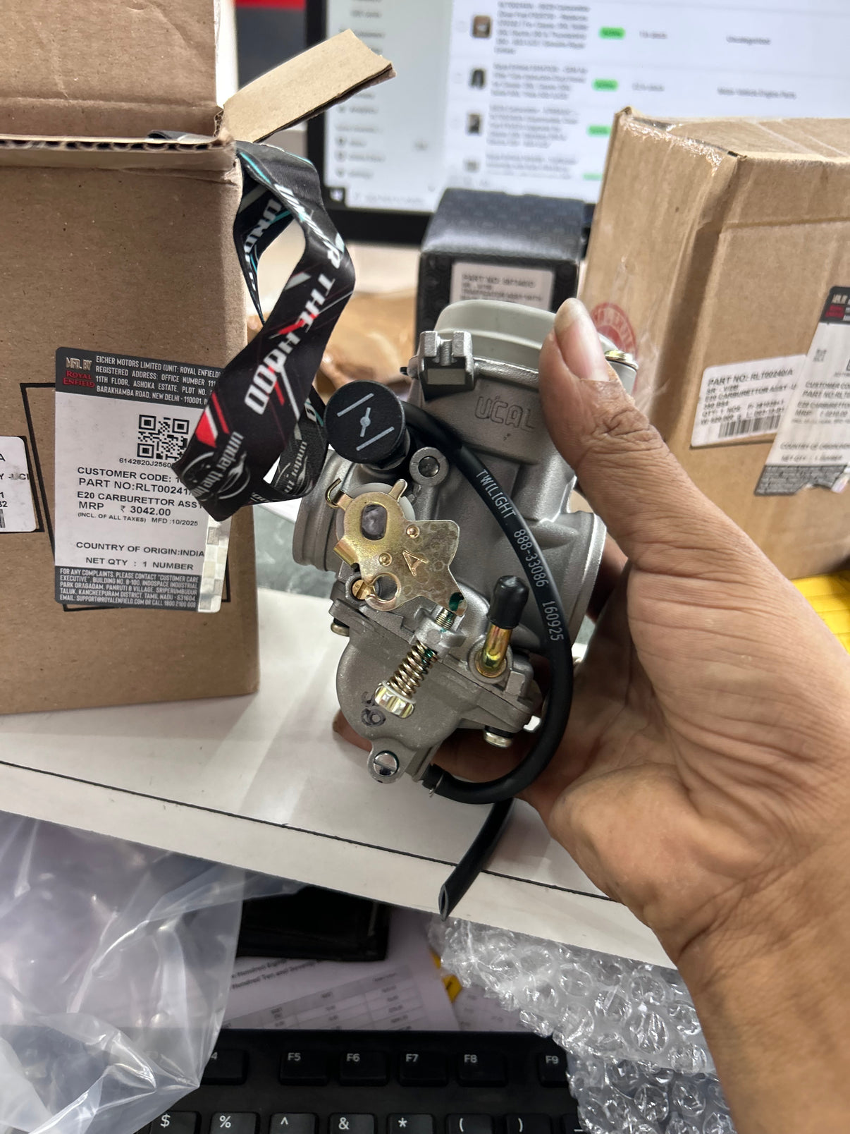 RLT00241/A (E20) BS29 Carb – BS3 UCE 350 Classic/Bullet/Electra/TB ...