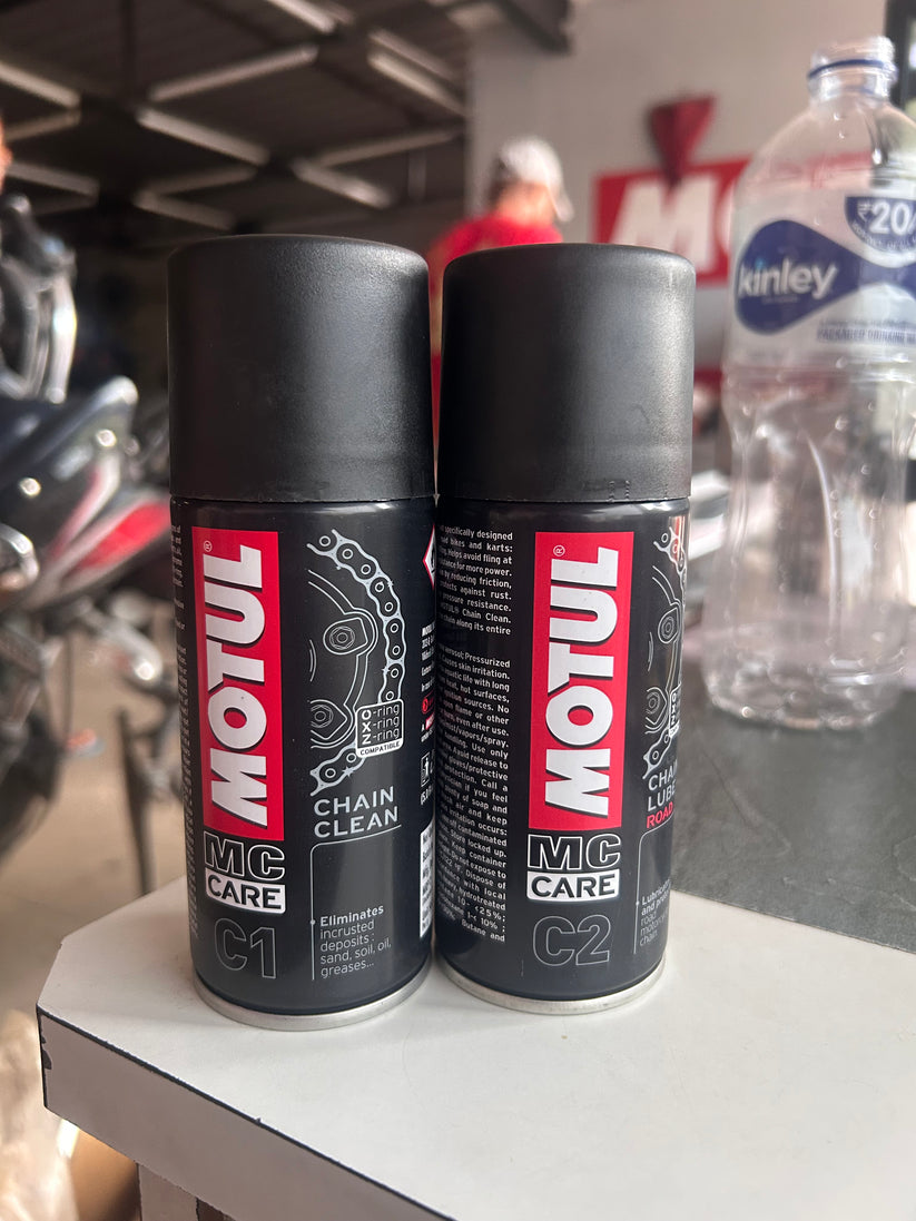 Motul Chain Maintenance Kit – C1 + C2 – Best Chain Care for Bikes ...