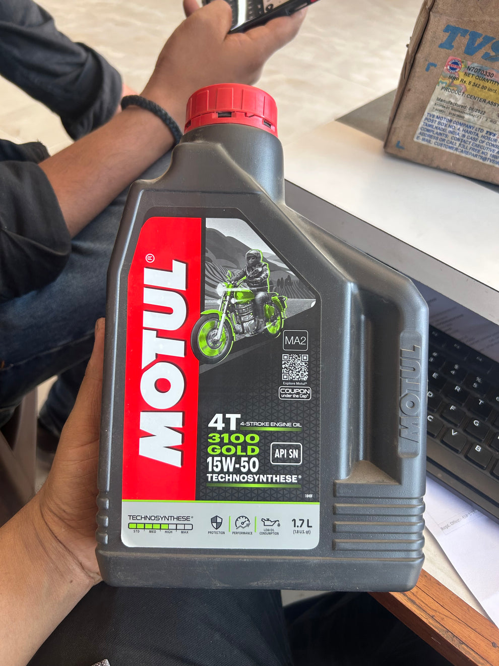 Motul 3100 15W50 Engine Oil 1.7L – Meteor, Reborn, Hunter 350 – UNDER ...