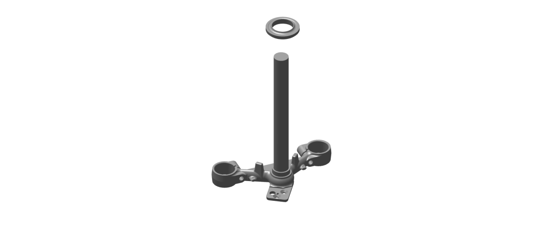 Royal Enfield 888339 Steering Stem & Ball Race Kit Classic Bullet UCE ...