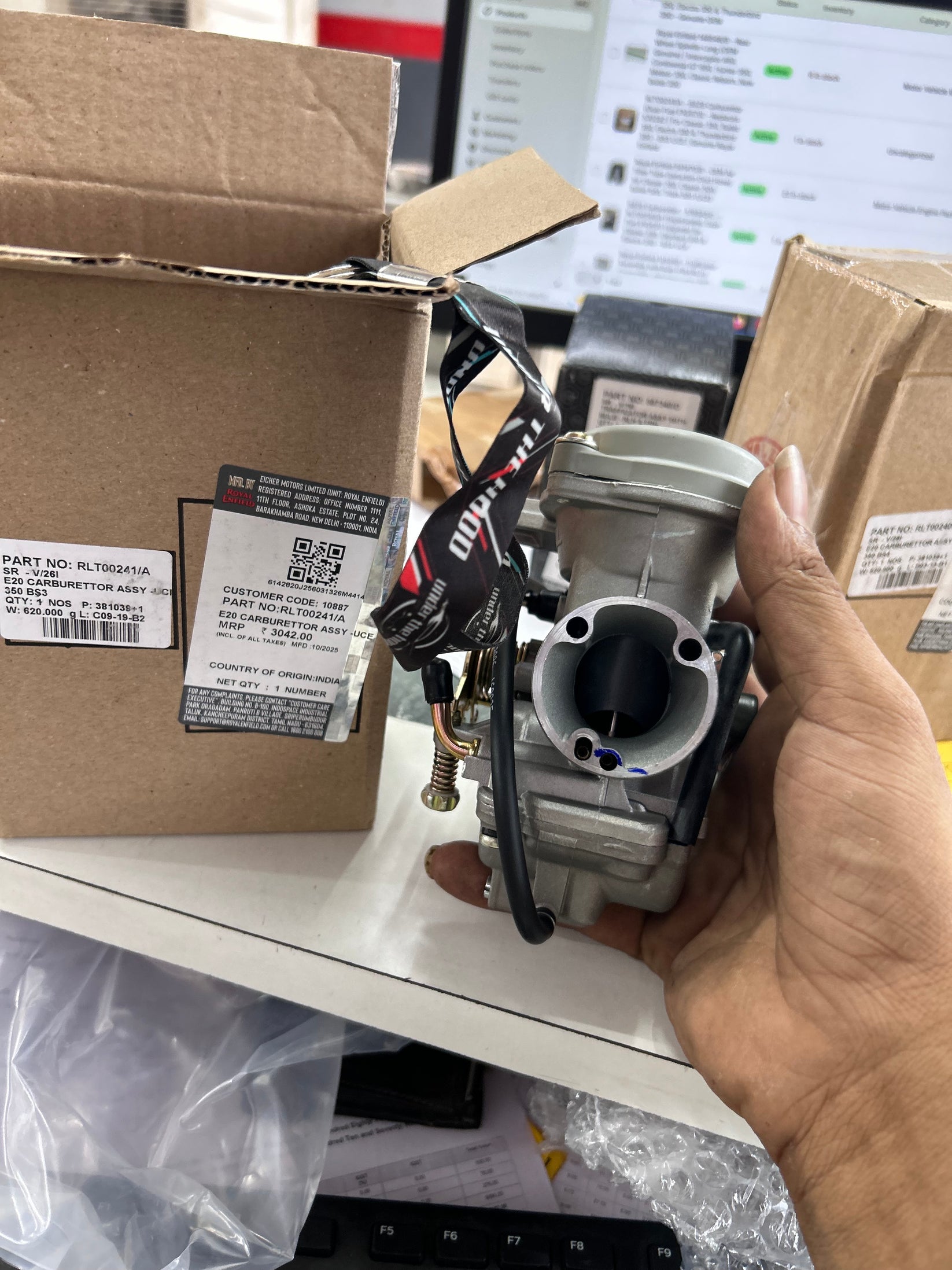 RLT00241/A (E20) BS29 Carb – BS3 UCE 350 Classic/Bullet/Electra/TB ...