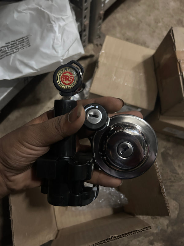 594129/C – Genuine Royal Enfield Common Key Set Lockset for Thunderbir ...