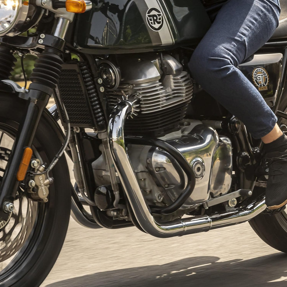 Royal Enfield 1990408 Compact Engine Guard (Black) — 650 Twins – UNDER ...