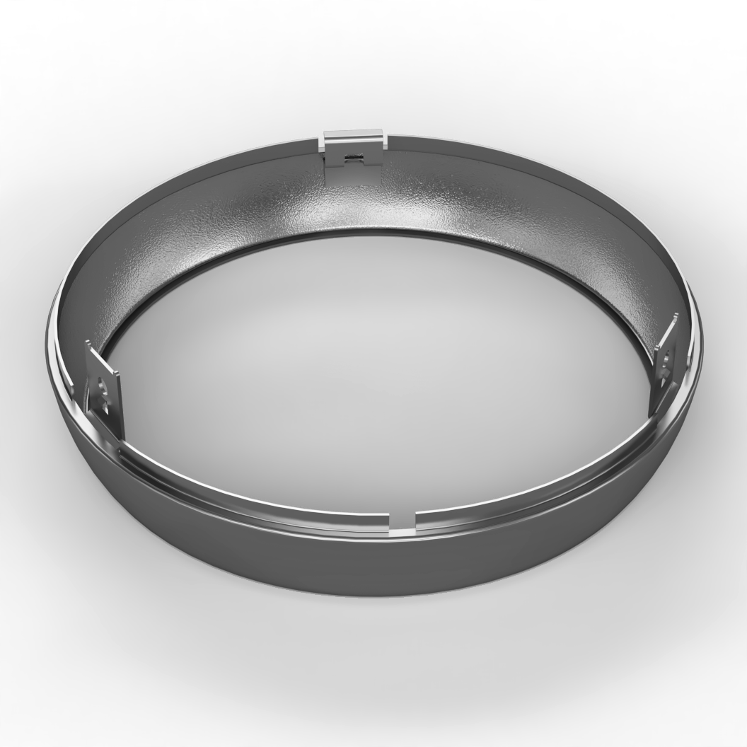 RAN00327/A Headlight Outer Rim – Meteor 350 OE Silver Bezel – UNDER THE ...
