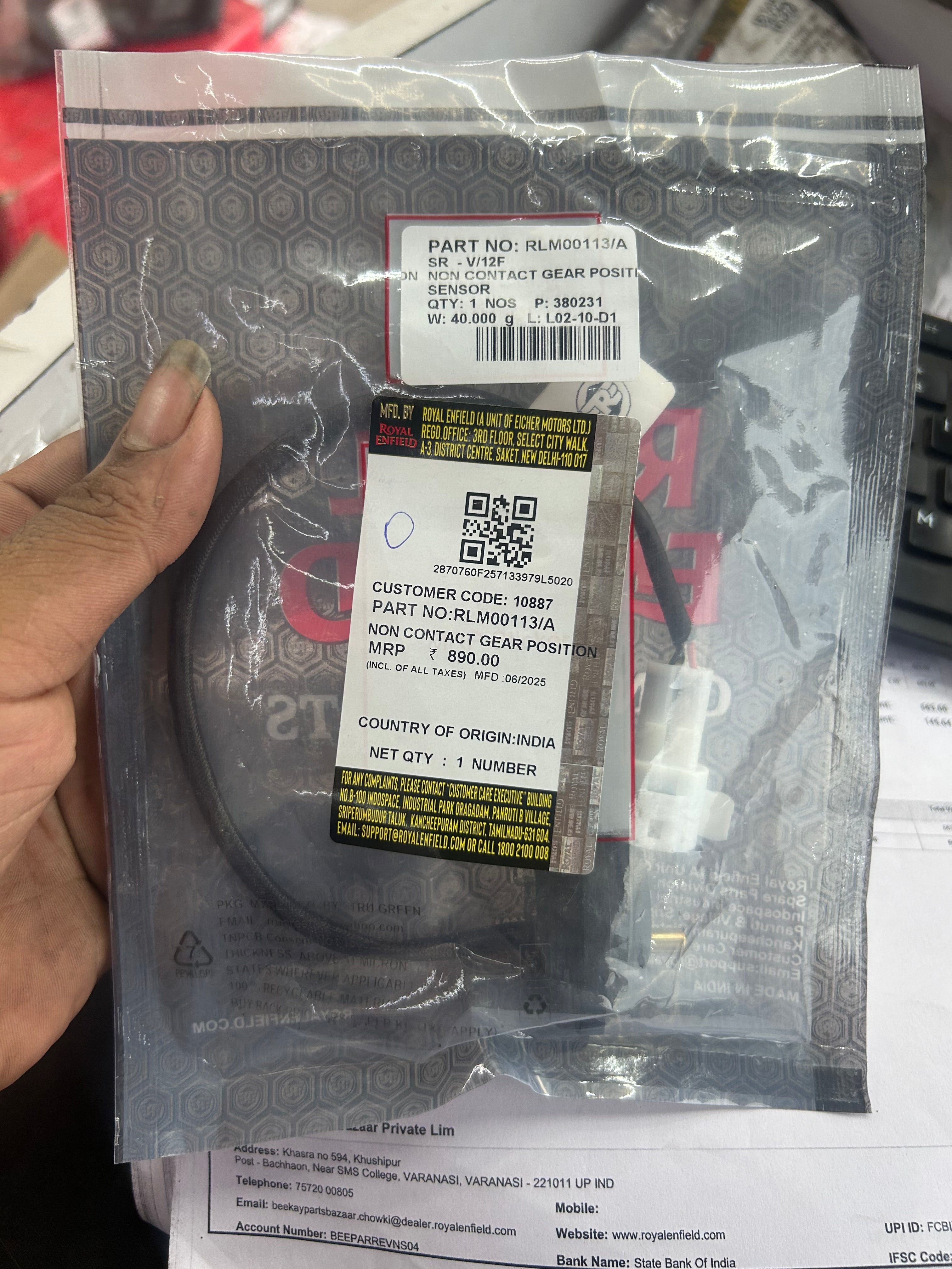 RE RLM00113/A Gear Position Sensor – Interceptor & GT – UNDER THE HOOD